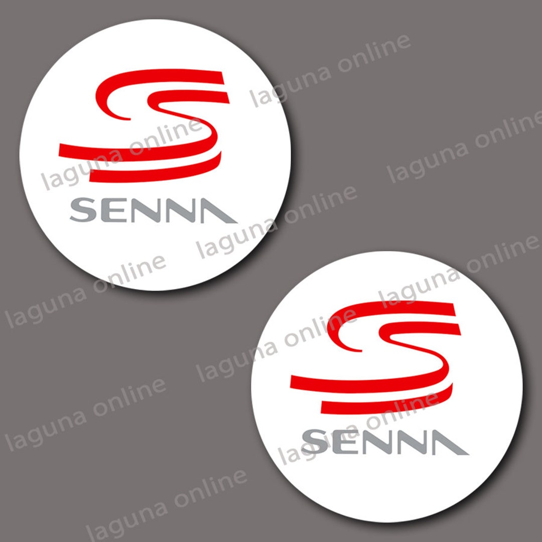 Aylton Senna Logo Gloss Weatherproof Decal Sticker 10 - Etsy