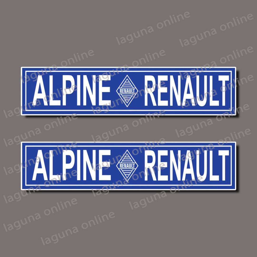 Alpine Renault Logo Gloss Weatherproof Decal Sticker 1 - Etsy