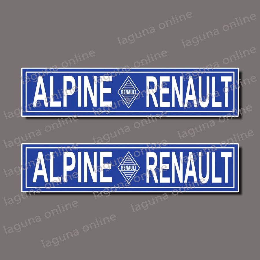 Alpine Renault Logo Gloss Weatherproof Decal Sticker 1 - Etsy