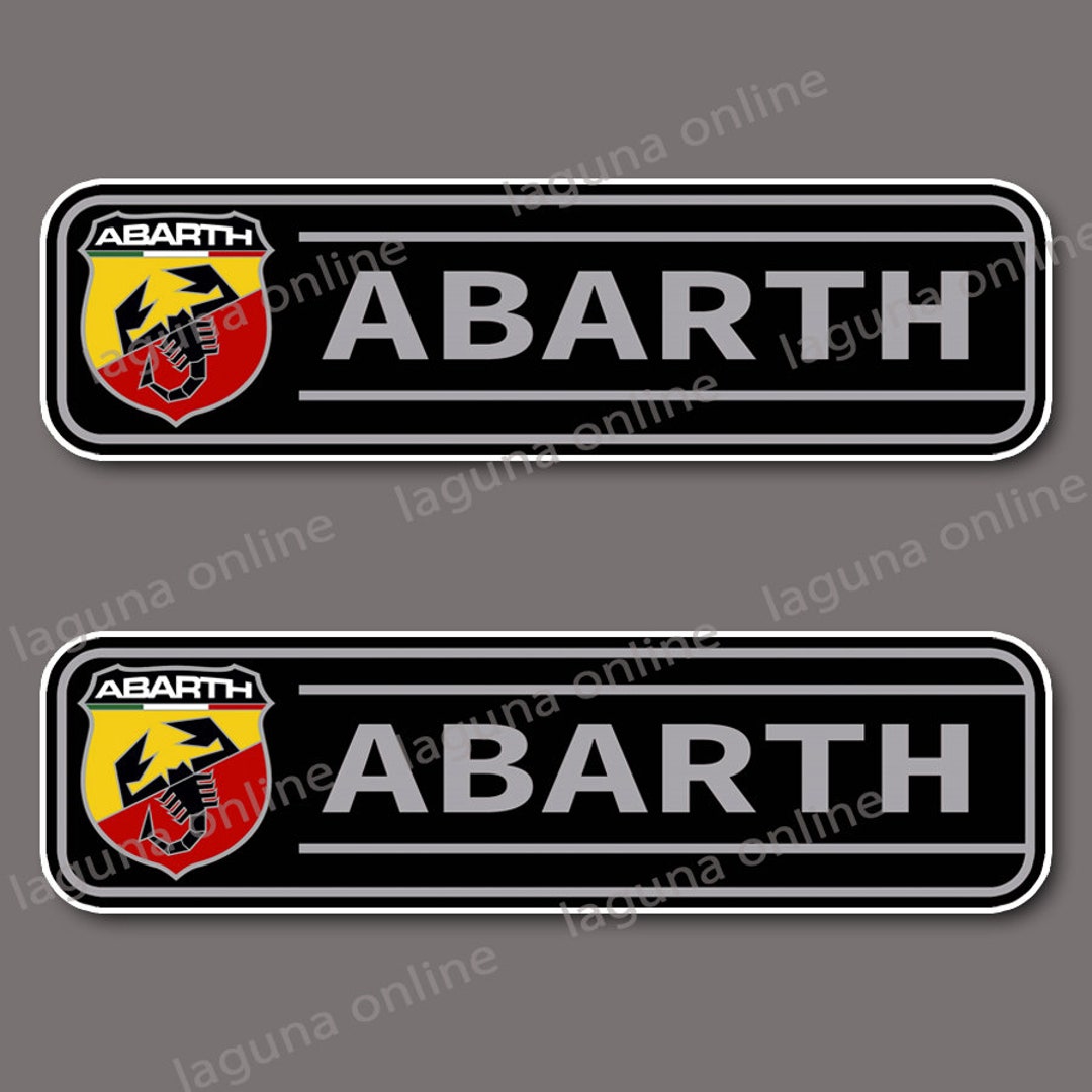 ABARTH Logo Gloss Weatherproof Decal Sticker 7 - Etsy