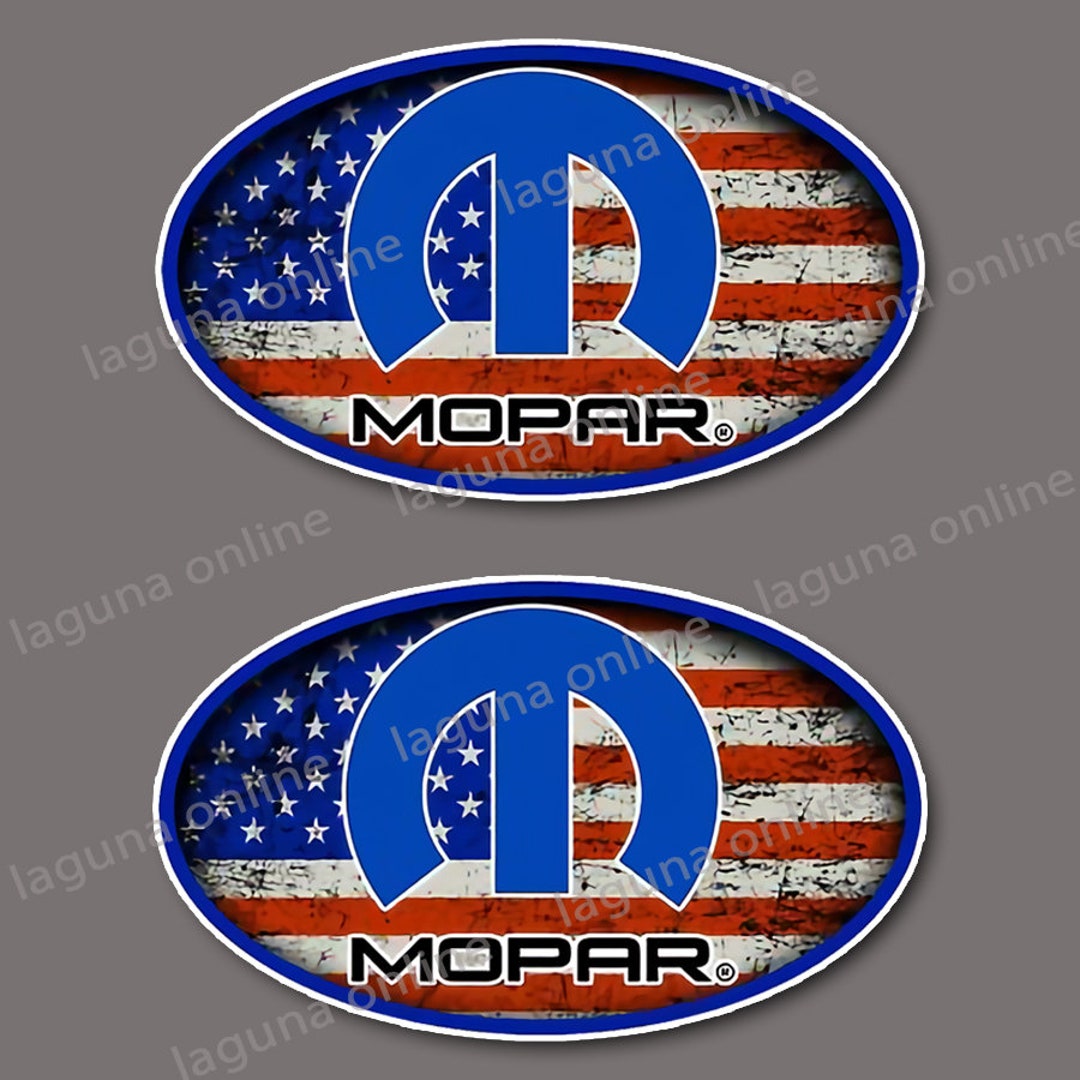 MOPAR Logo Gloss Weatherproof Decal Sticker 6 - Etsy