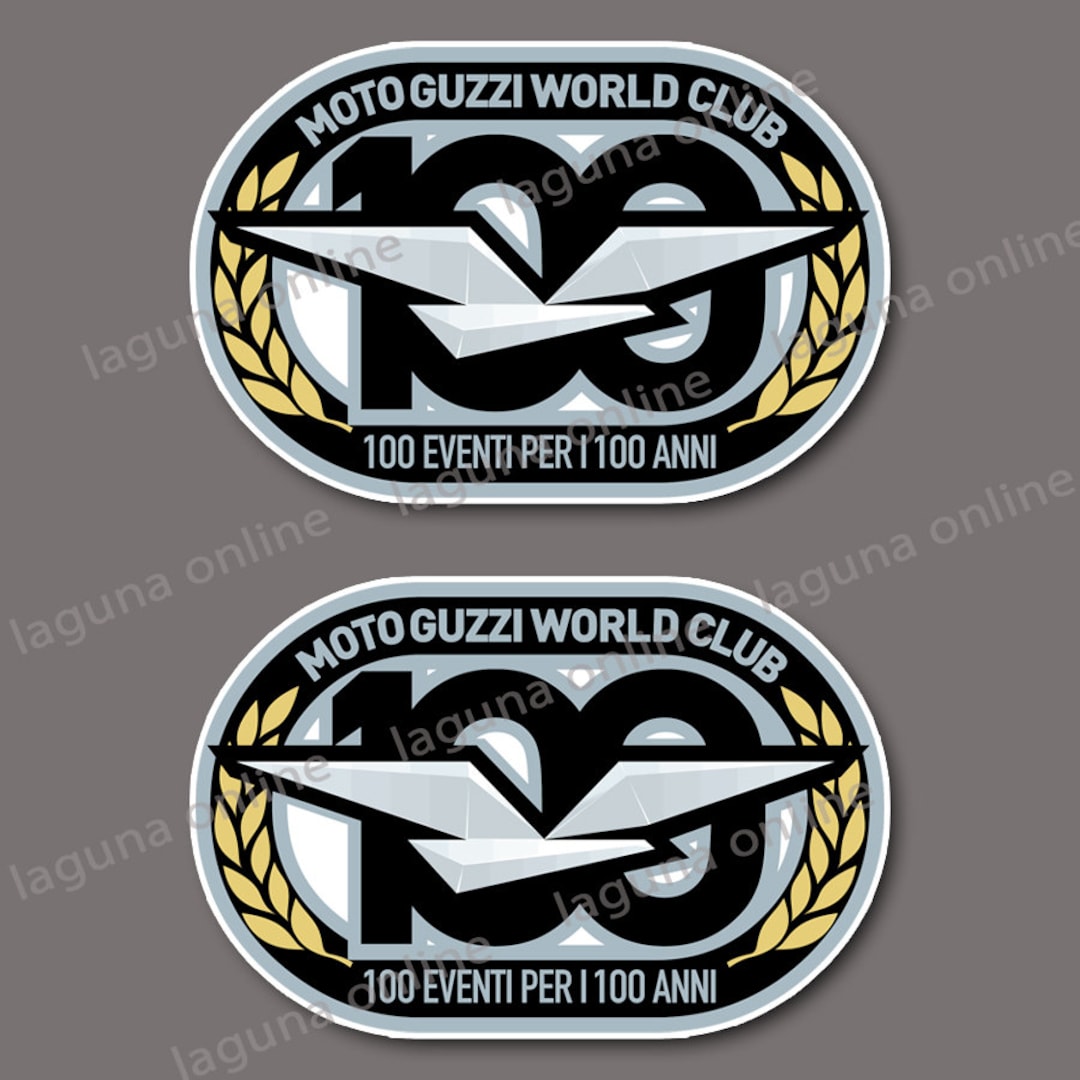 MOTO GUZZI Logo Gloss Weatherproof Decal Sticker 15 - Etsy