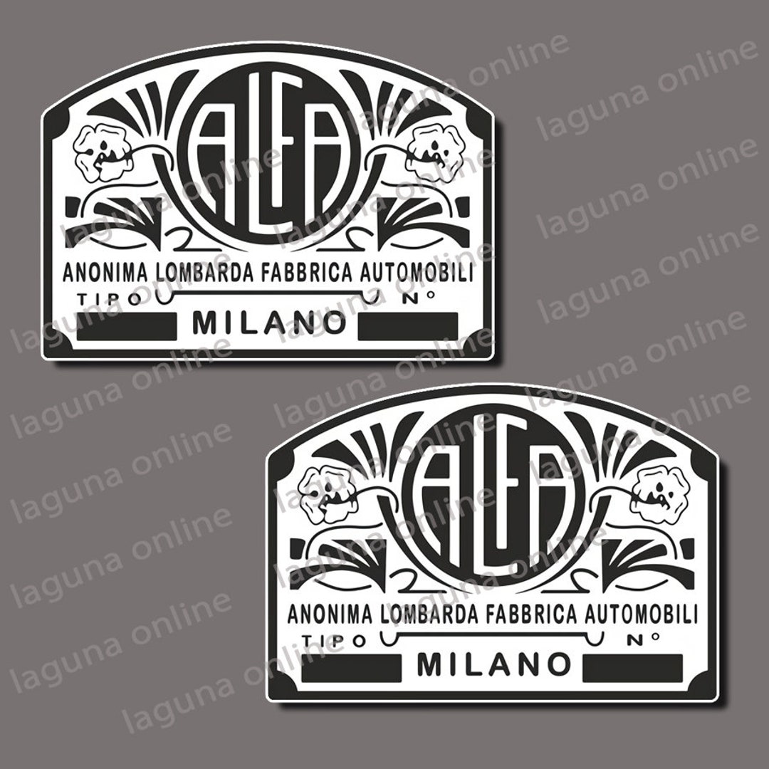 Alfaromeo Logo Gloss Weatherproof Decal Sticker 1 - Etsy
