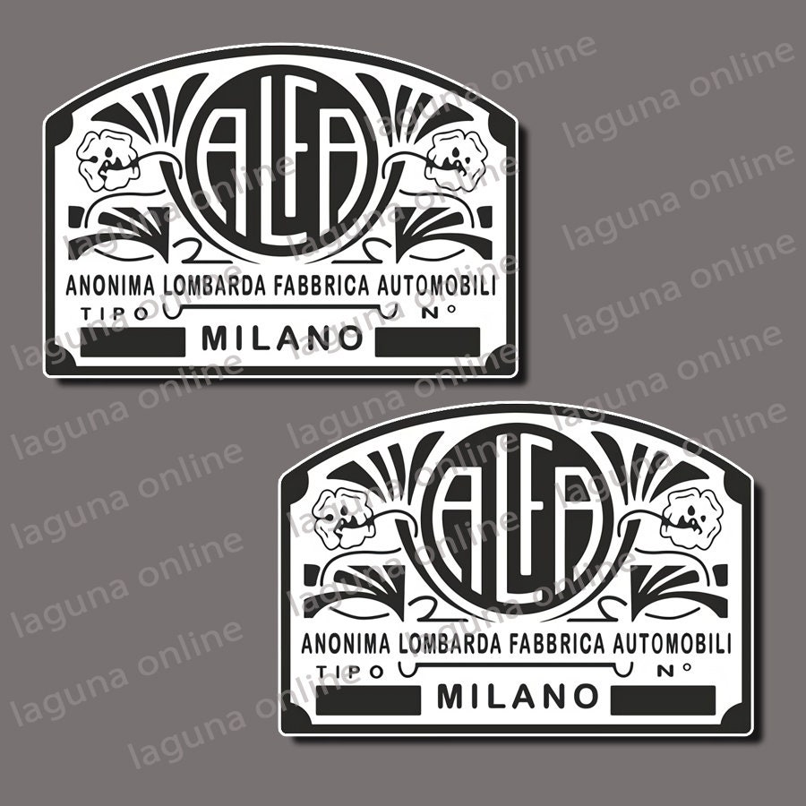 Alfaromeo Logo Gloss Weatherproof Decal Sticker 1 - Etsy
