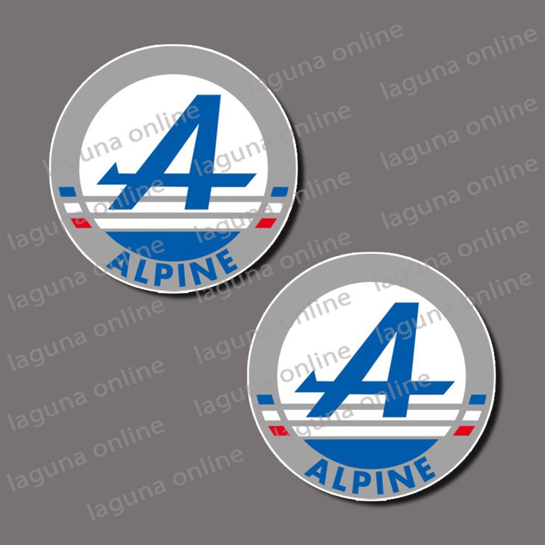 Alpine Renault Logo Gloss Weatherproof Decal Sticker 2 - Etsy