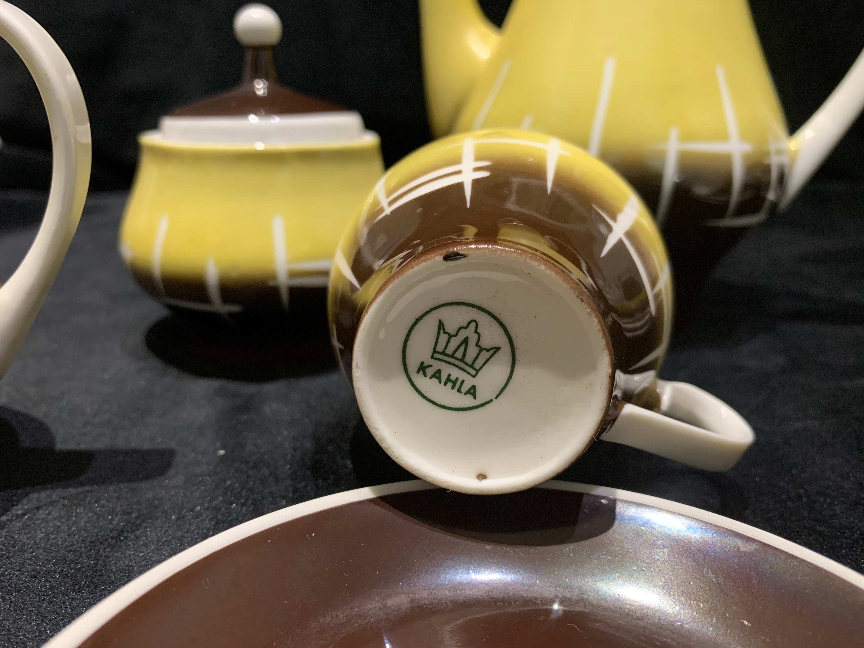 Vintage Coffee Service Germany 1950s/retro Porcelain/collectible Porcelain/kahla Tableware ...