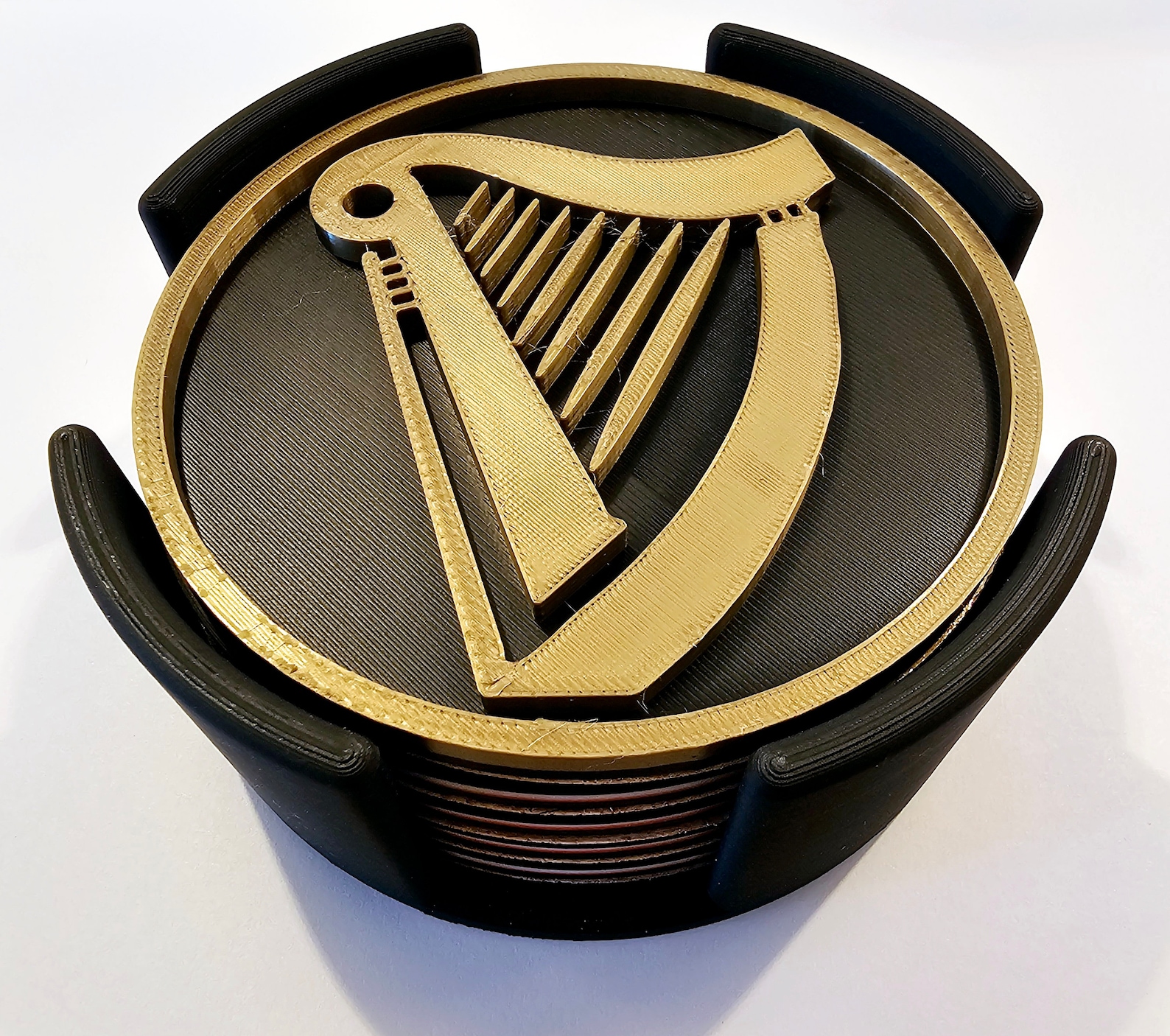 Guinness Coasters Set of 4 With Holder - Etsy Canada