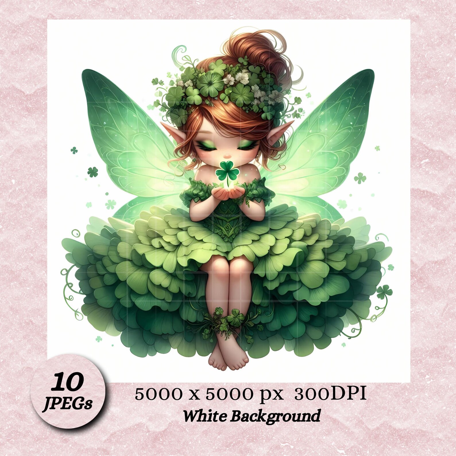Saint Patrick Fairy Clipart | Shamrock Sprite Fairy Gnomes | Set of 10 ...