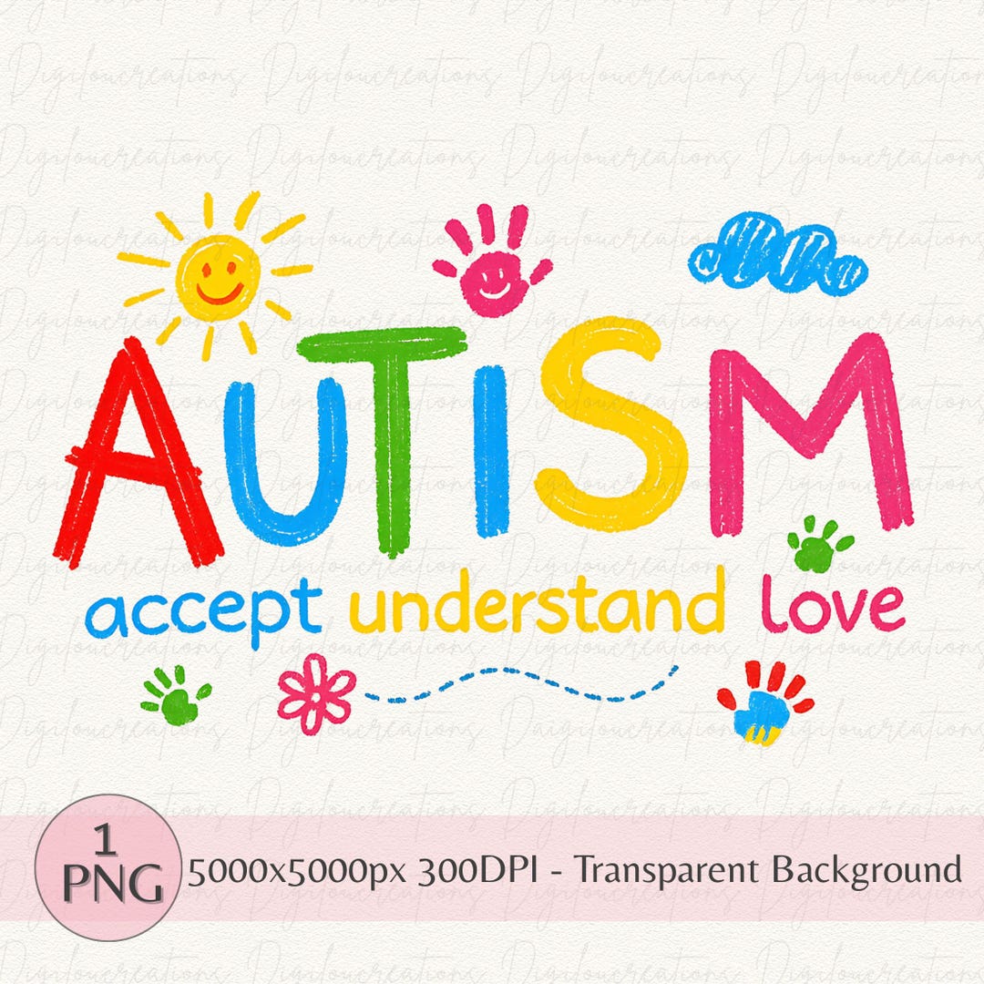 Autism Awareness PNG - Accept Understand Love Design, Autism PNG ...