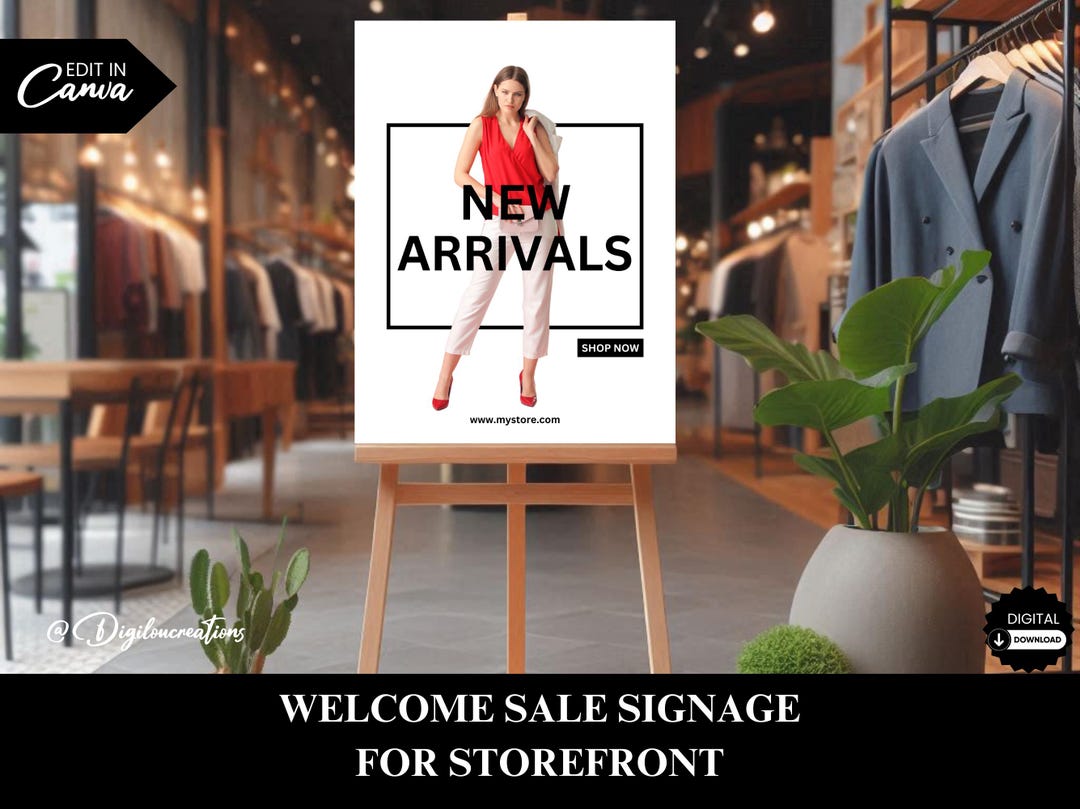 New Arrival Fashion Signage Storefront, Business Signage for Outdoor ...