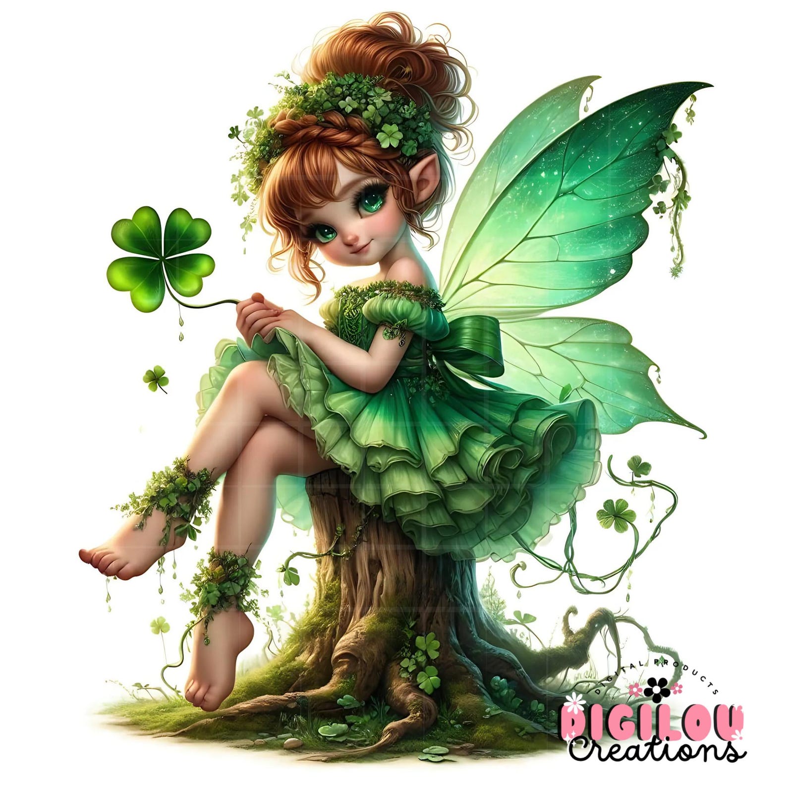 Saint Patrick Fairy Clipart | Shamrock Sprite Fairy Gnomes | Set of 10 ...