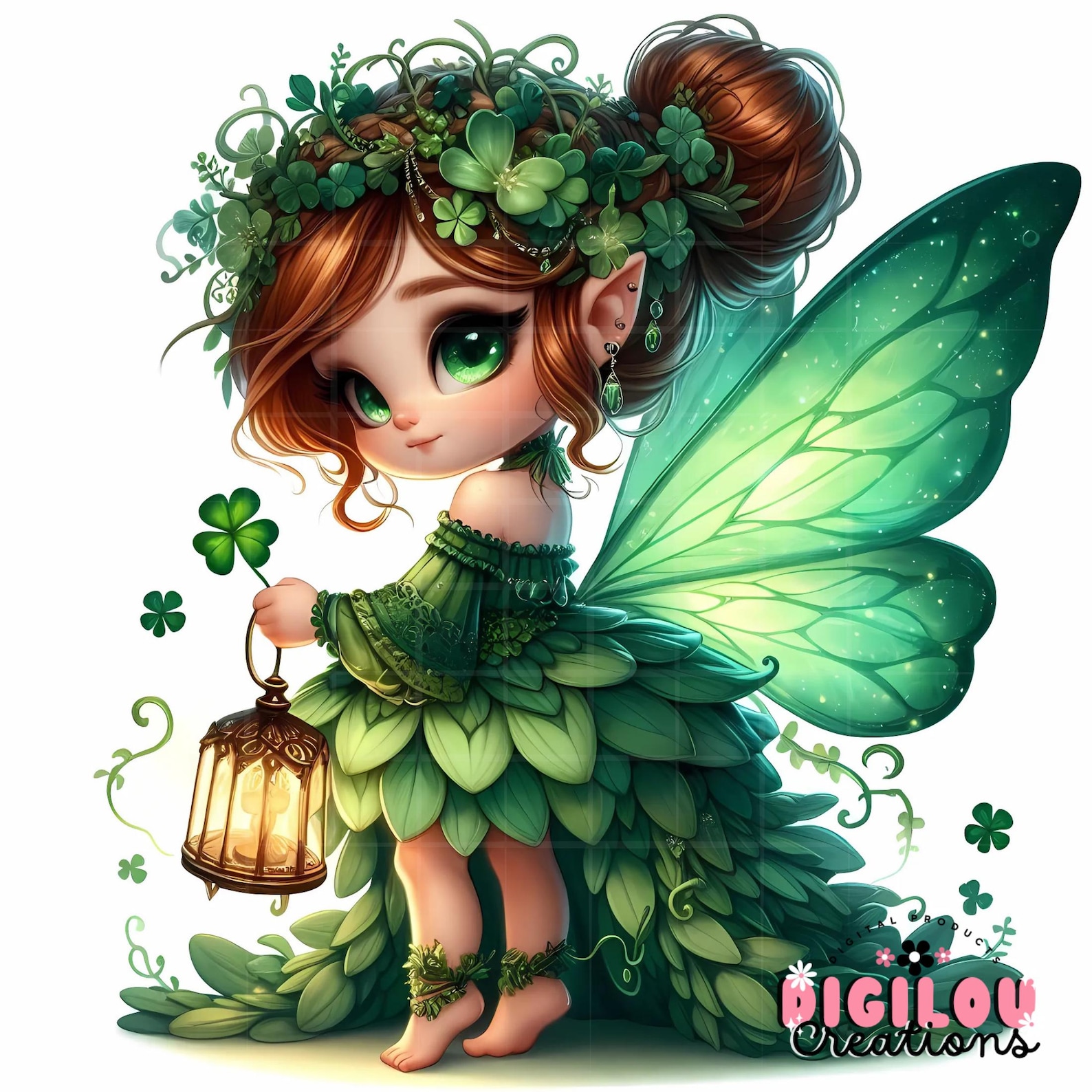 Saint Patrick Fairy Clipart | Shamrock Sprite Fairy Gnomes | Set of 10 ...