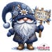 Watercolor Winter Gnome New Year Clipart 10 High-quality 300 DPI Jpegs ...