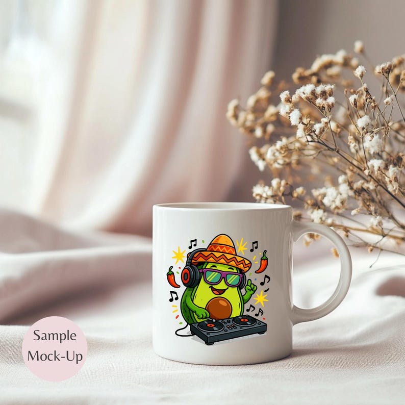 Cinco De Mayo Dj Avocado PNG, Watercolor Mexican Fiesta Clipart ...