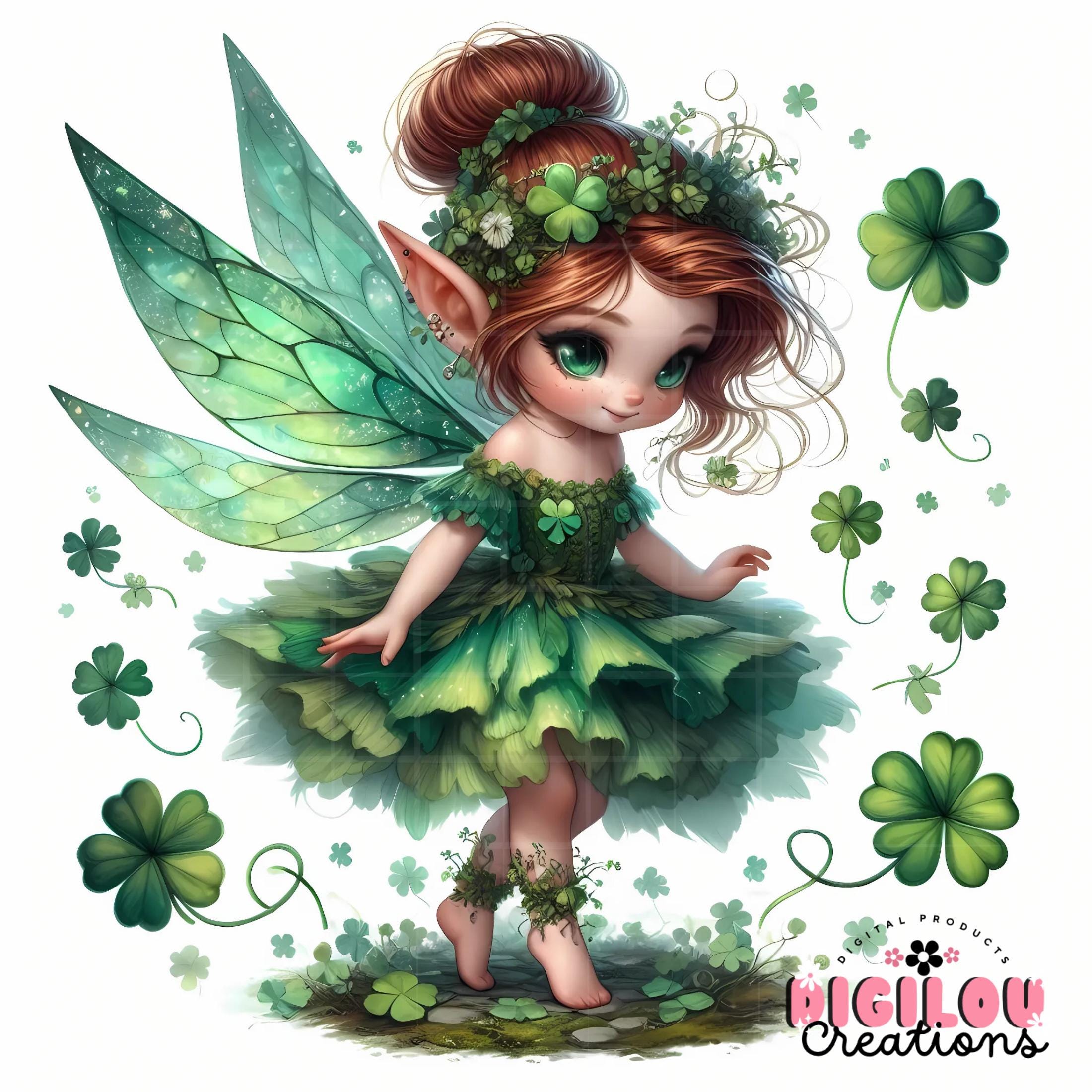 Saint Patrick Fairy Clipart | Shamrock Sprite Fairy Gnomes | Set of 10 ...