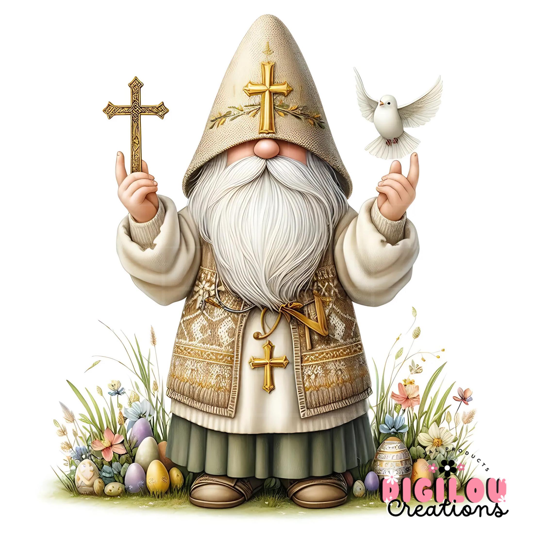 Religious Easter Clipart | Religious Gnome | Set of 10 High Quality 300 ...