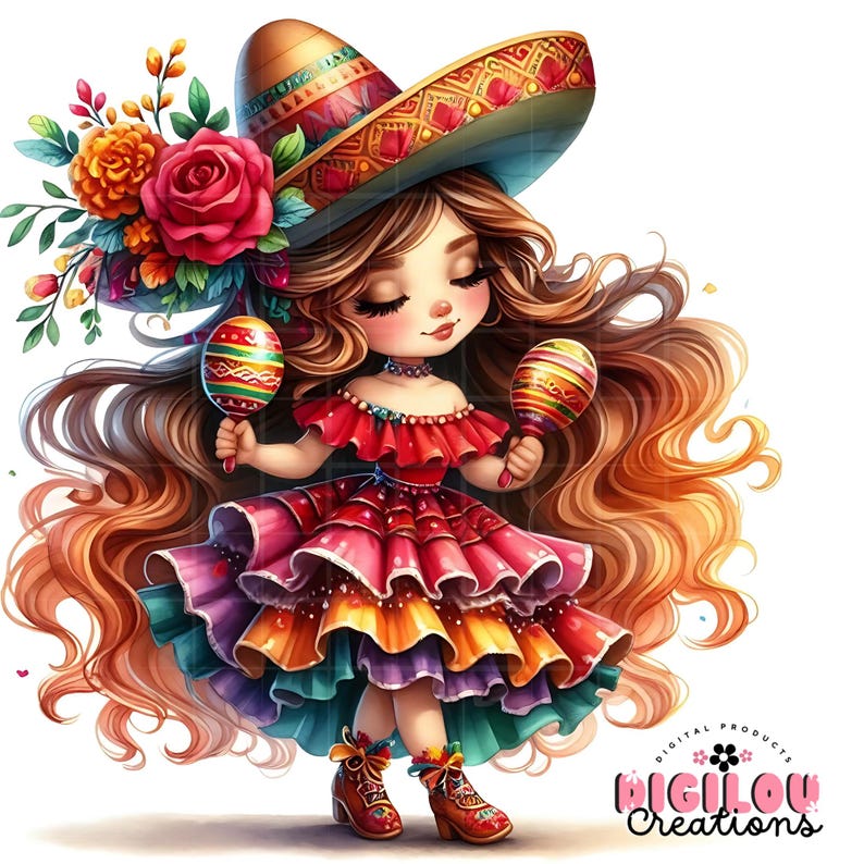 Cinco De Mayo Gnome Clipart, Fiesta Gnome Clipart, 10 High-quality ...