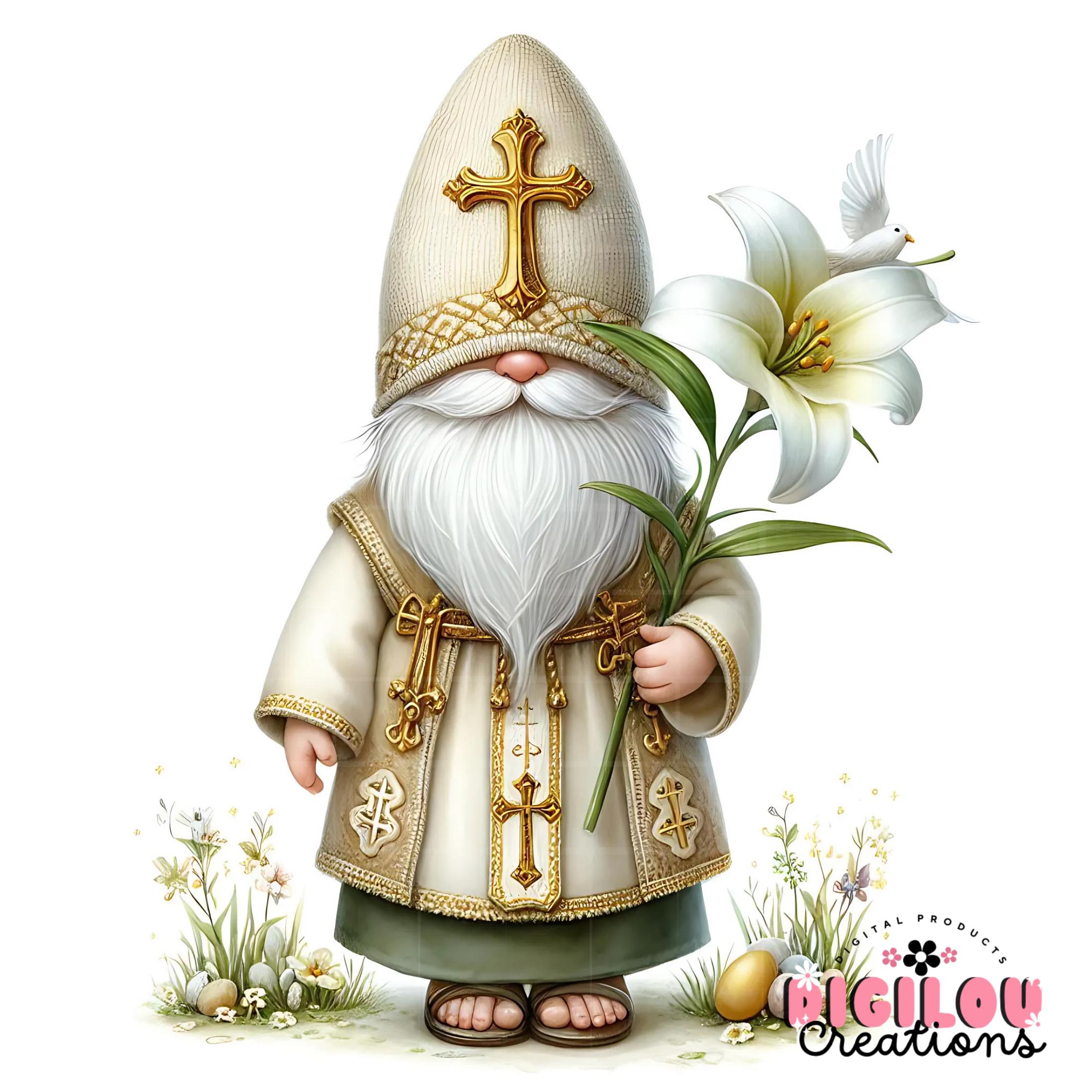 Religious Easter Clipart | Religious Gnome | Set of 10 High Quality 300 ...