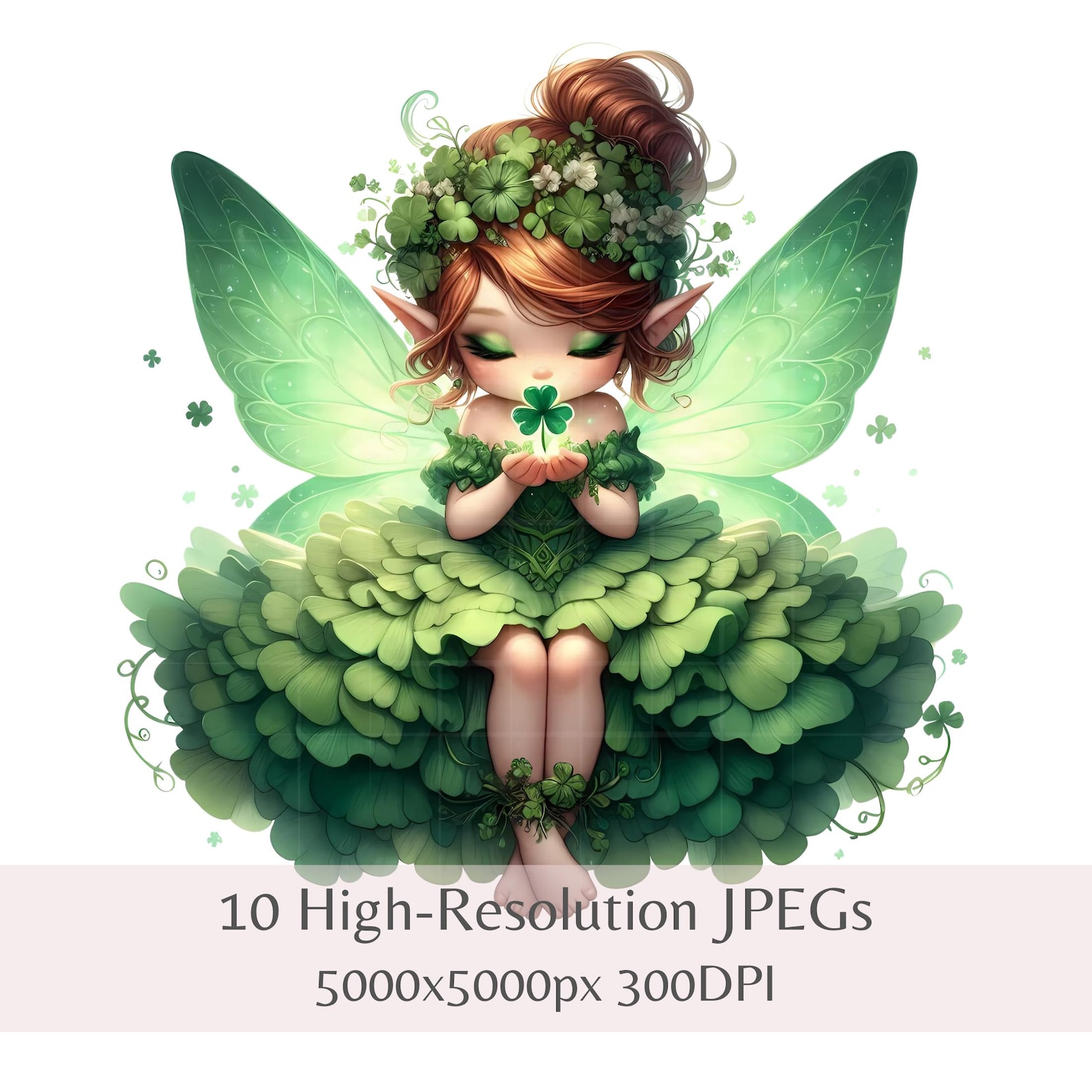 Saint Patrick Fairy Clipart | Shamrock Sprite Fairy Gnomes | Set of 10 ...