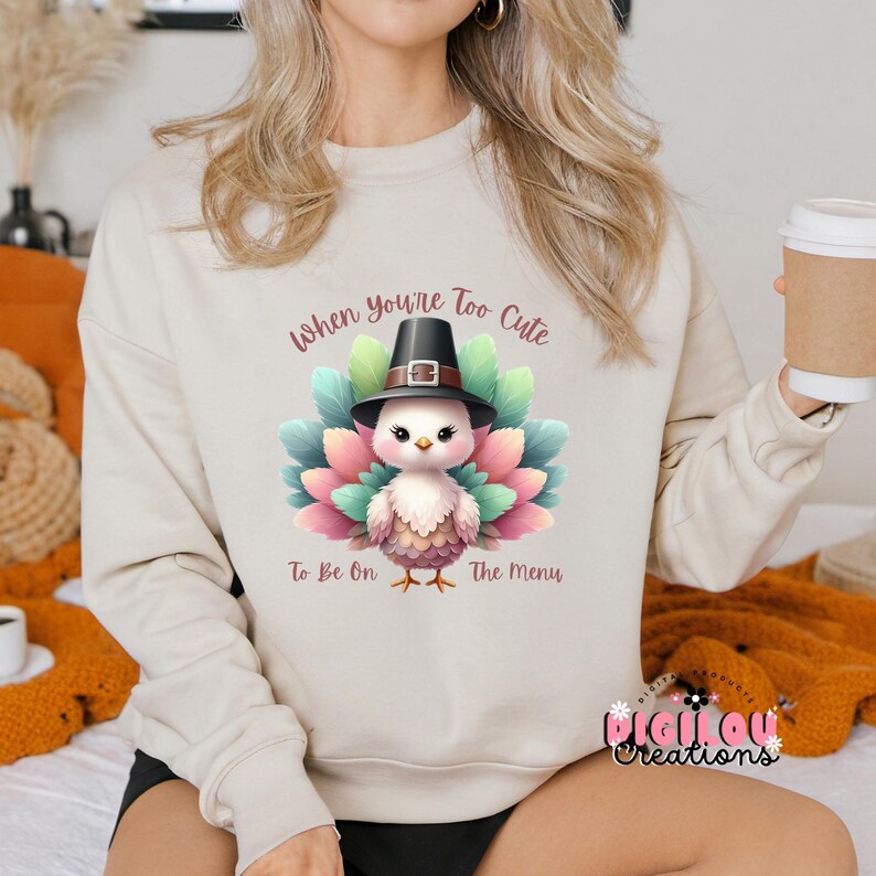 Thanksgiving Pastel Baby Turkey PNG Clipart, Thanksgiving Sublimation ...