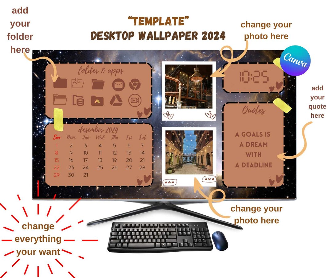 Desktop Wallpaper Template 2024, 2024 Editable Template Desktop ...