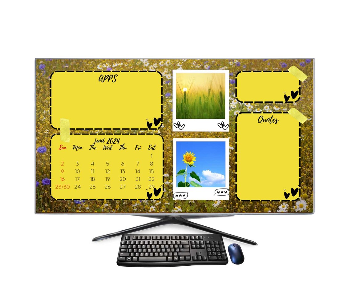 Desktop Wallpaper Template 2024, 2024 Editable Template Desktop ...
