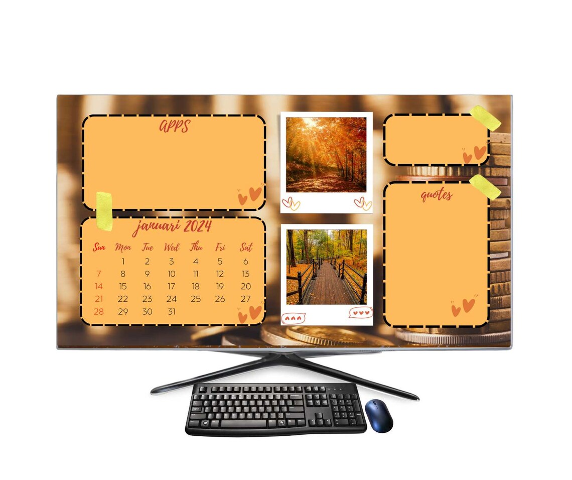 Desktop Wallpaper Template 2024, 2024 Editable Template Desktop ...