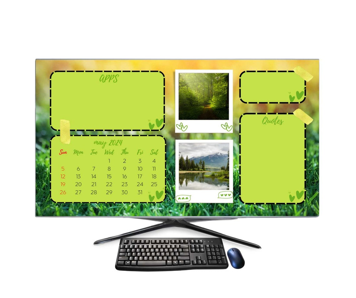 Desktop Wallpaper Template 2024, 2024 Editable Template Desktop ...