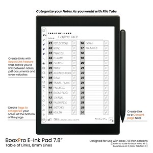 Onyx Boox 22-in-1 E-ink Pad Bundle Dynamic PNG Custom Templates for 7.8 ...