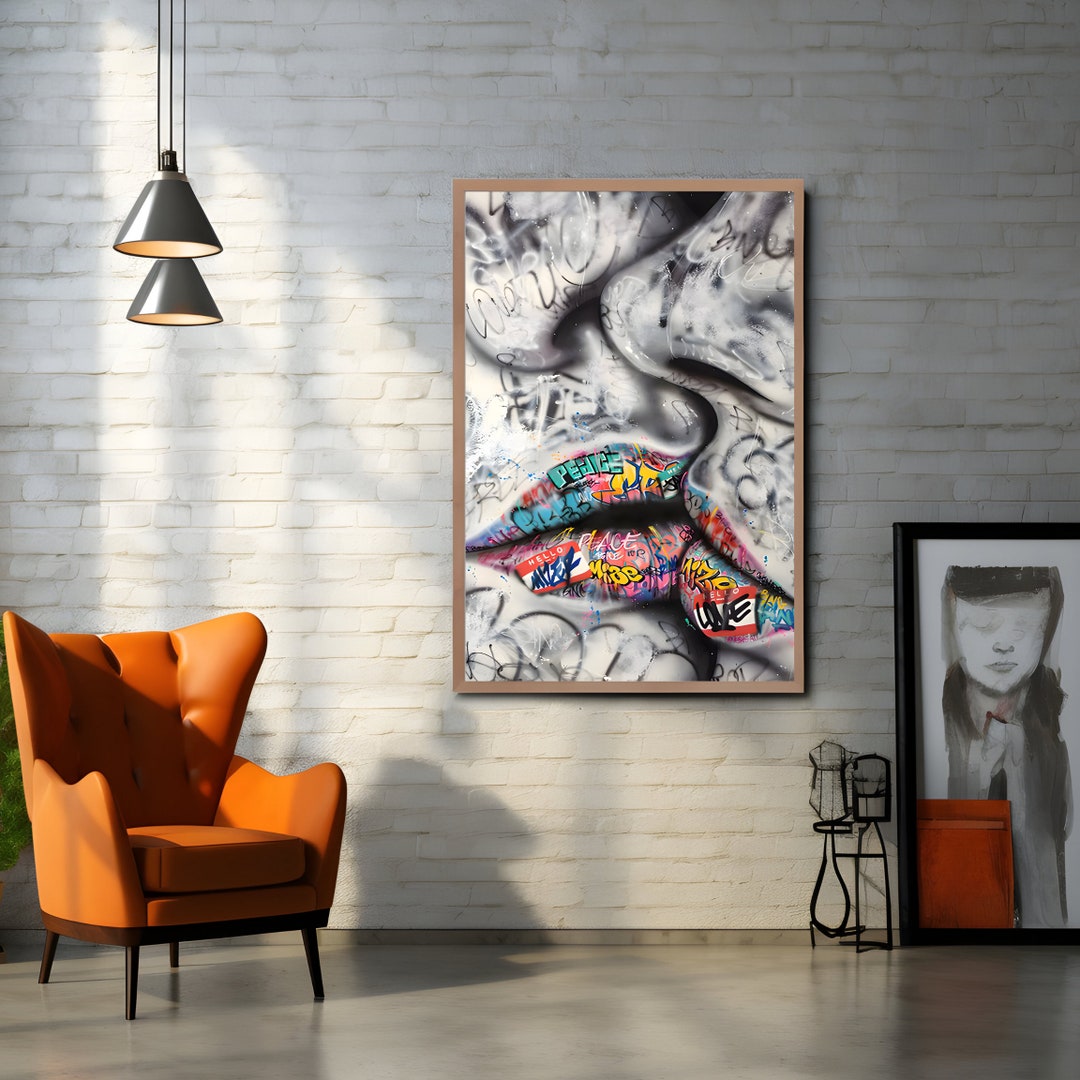 Wall Art Set of 8,graffiti Poster,street Pop Art,framed Print,printed ...