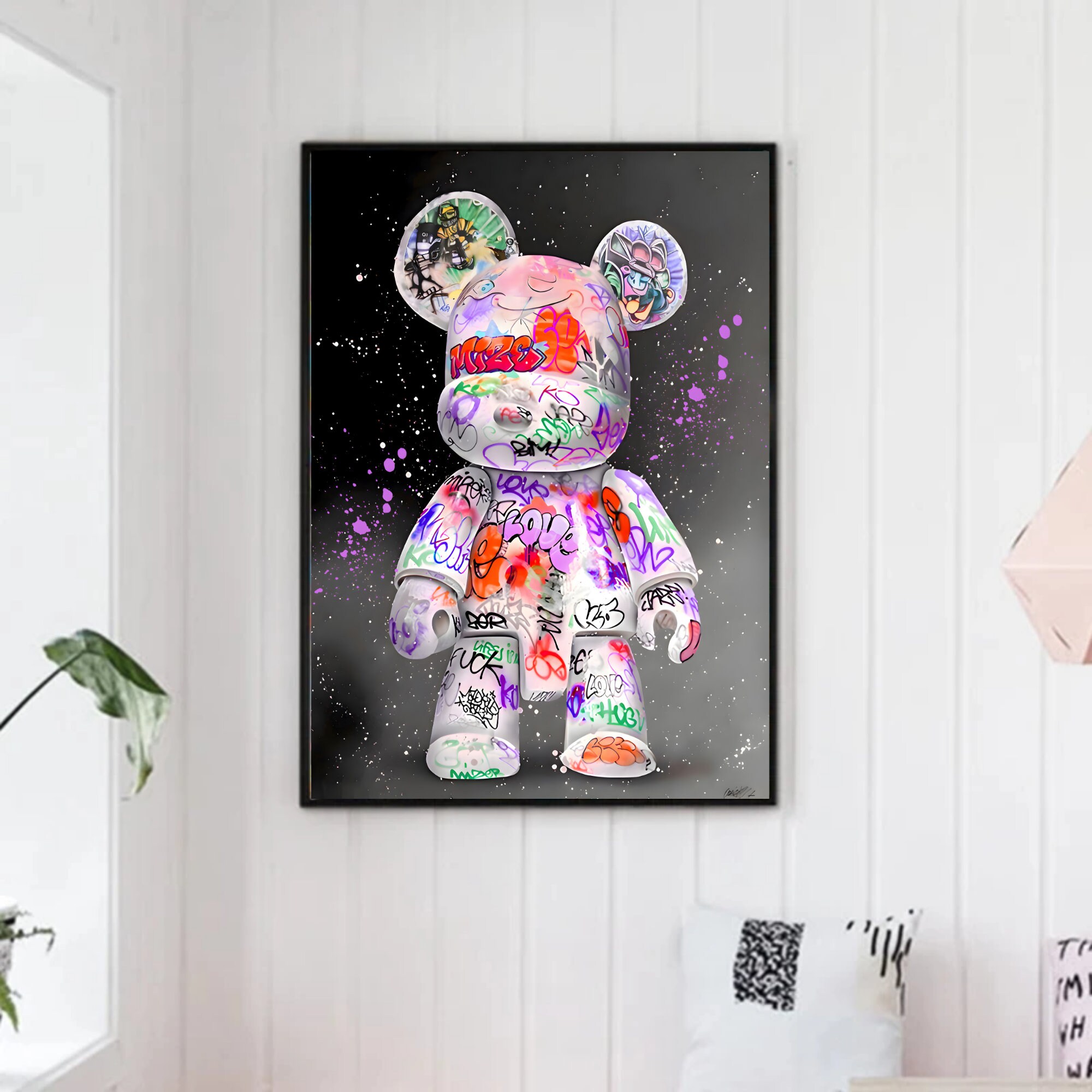 Wall Art Set of 6,graffiti Poster,street Pop Art,framed Print,printed ...