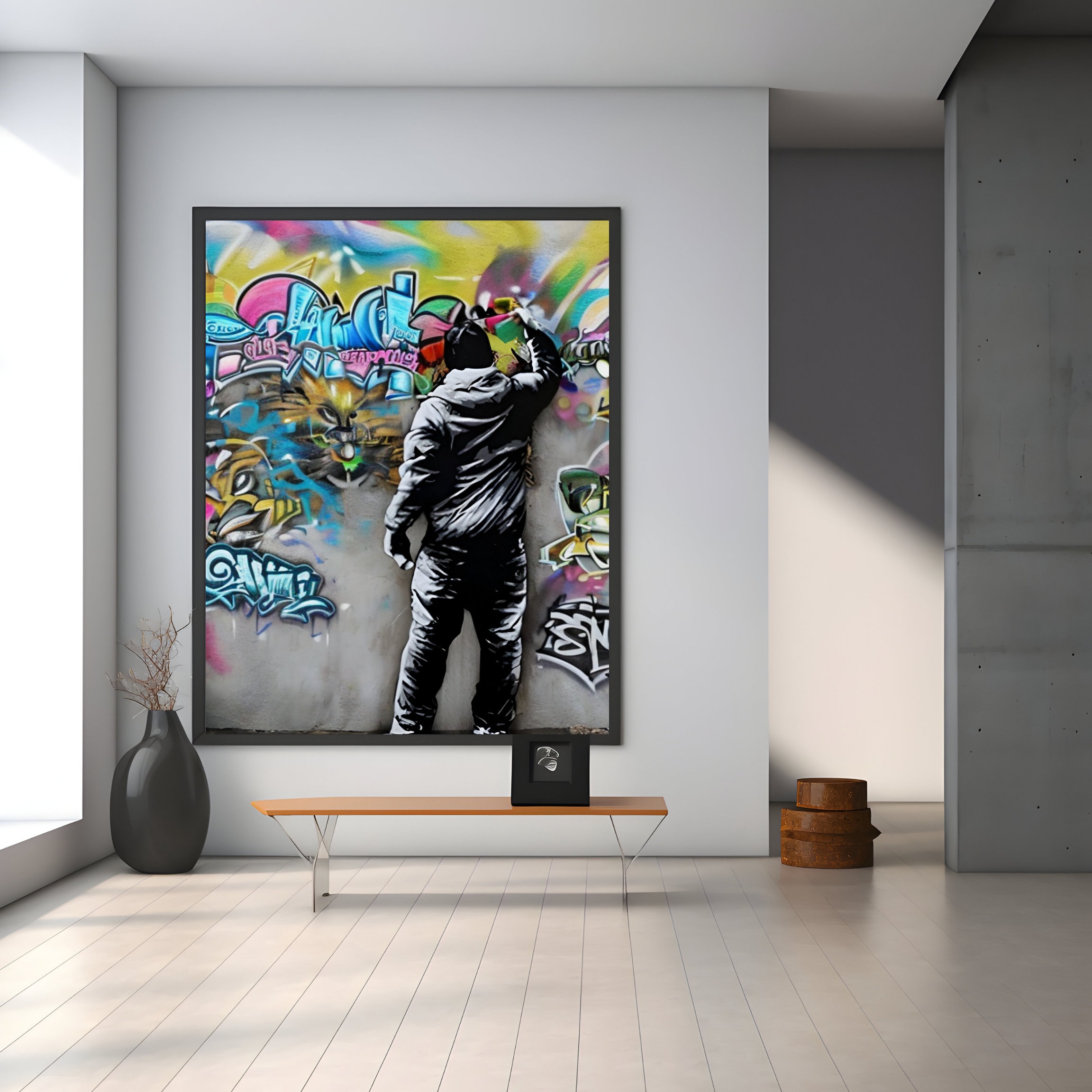 Wall Art Set of 6,graffiti Poster,street Pop Art,framed Print,printed ...