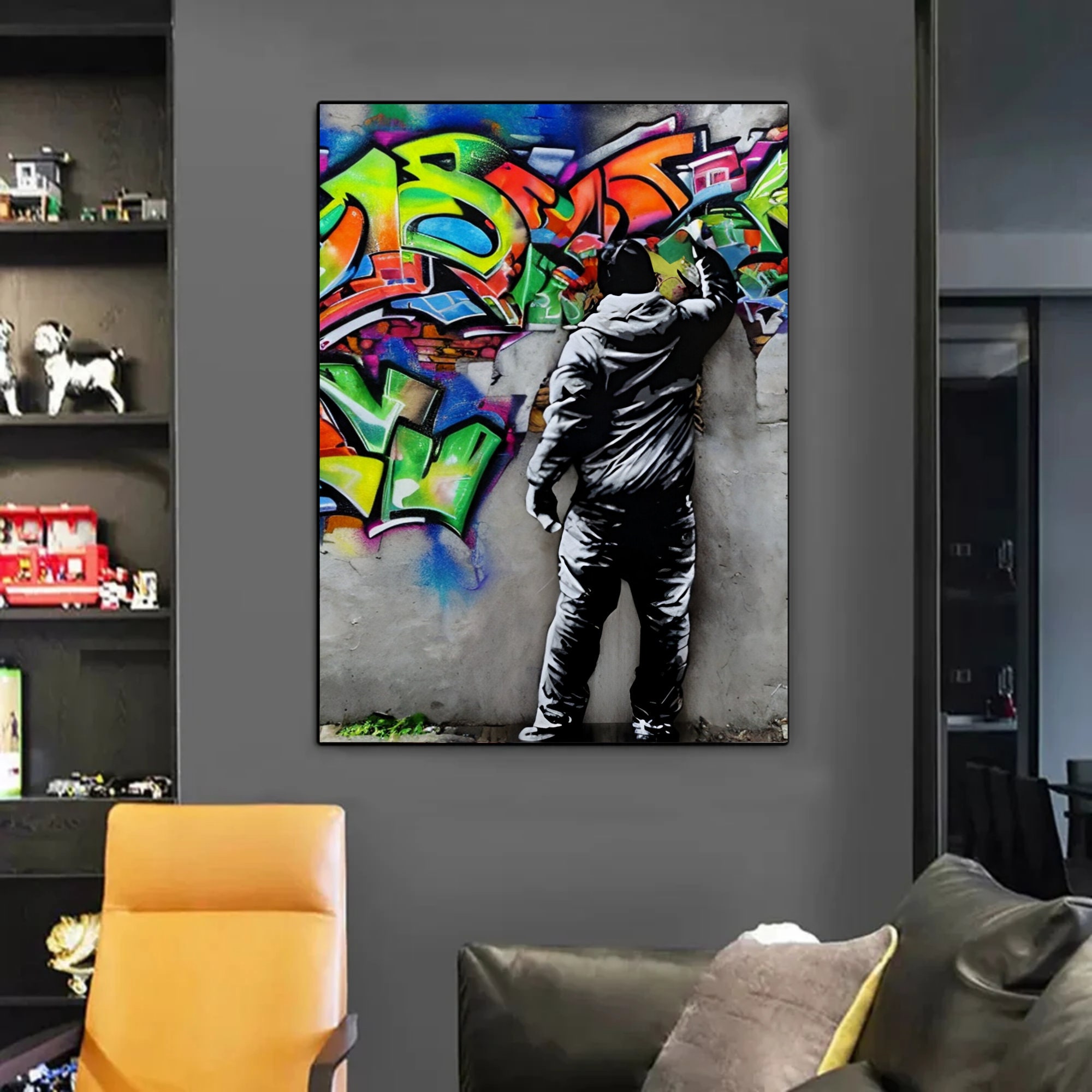 Wall Art Set of 6,graffiti Poster,street Pop Art,framed Print,printed ...