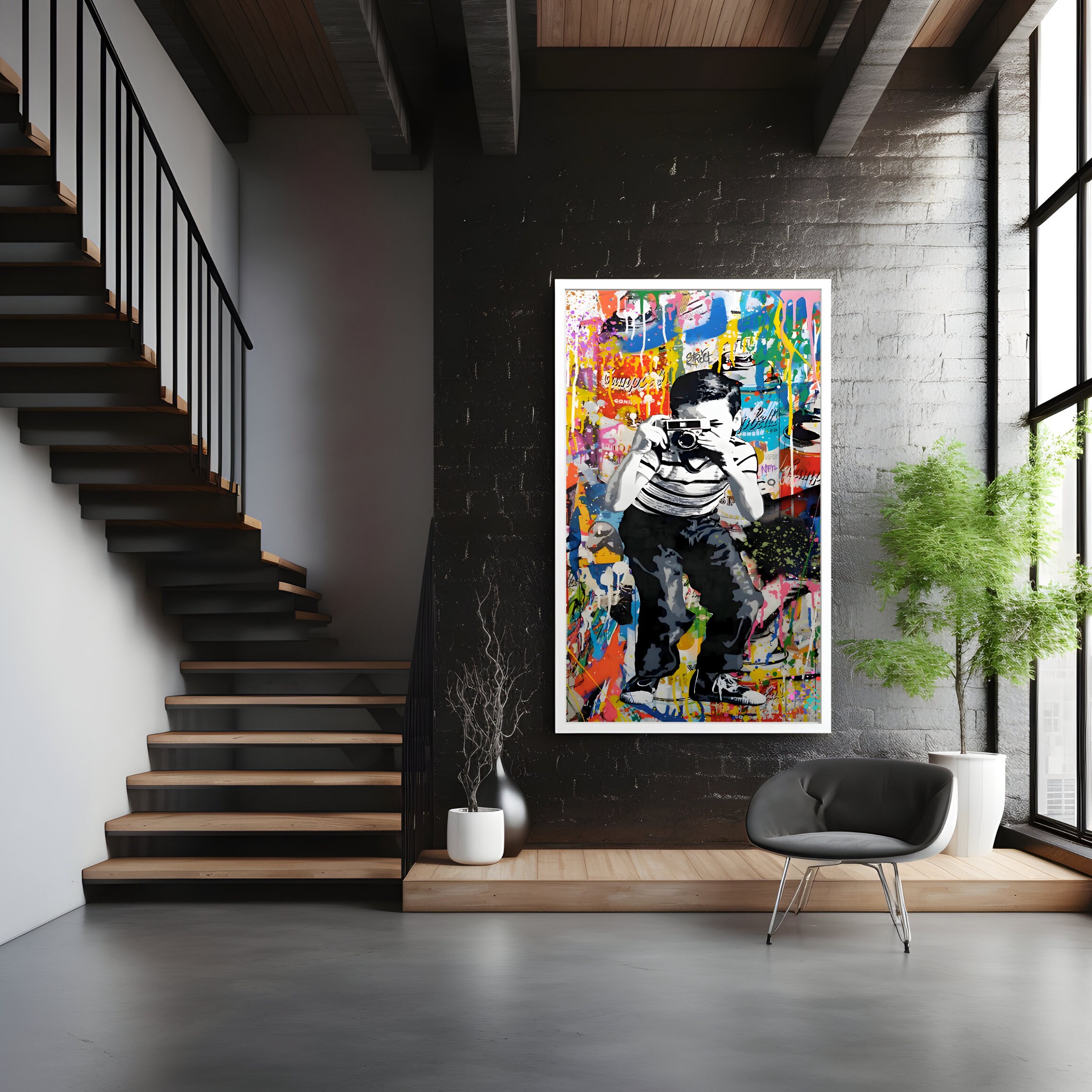 Wall Art Set of 6,graffiti Poster,street Pop Art,framed Print,printed ...