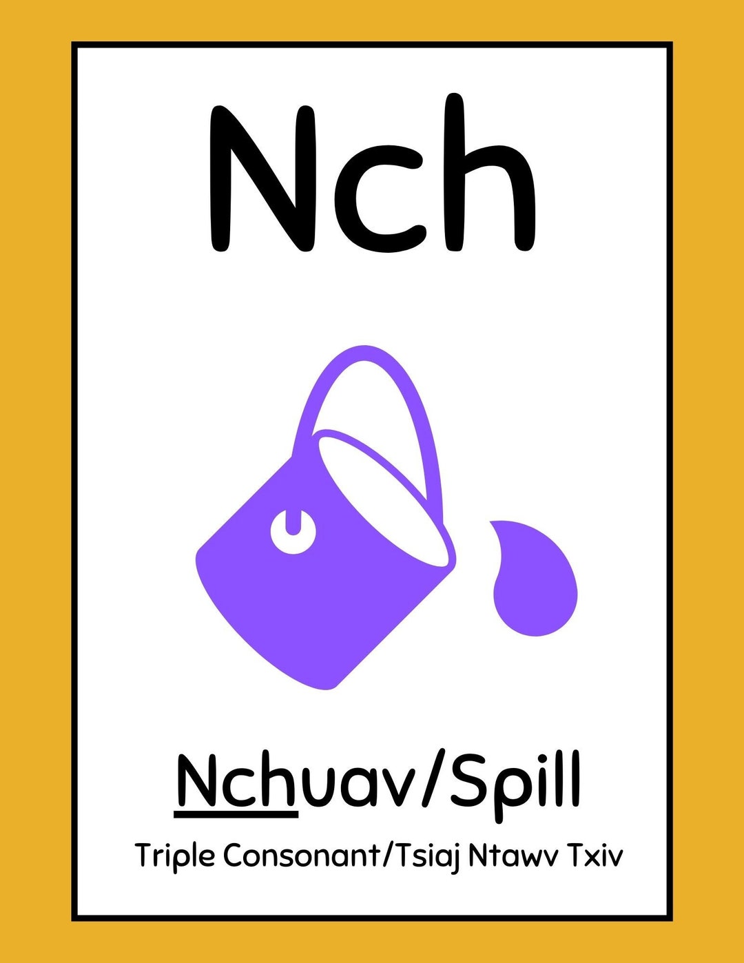 Hmong Triple and Quadruple Consonants Flash Cards Learning - Etsy