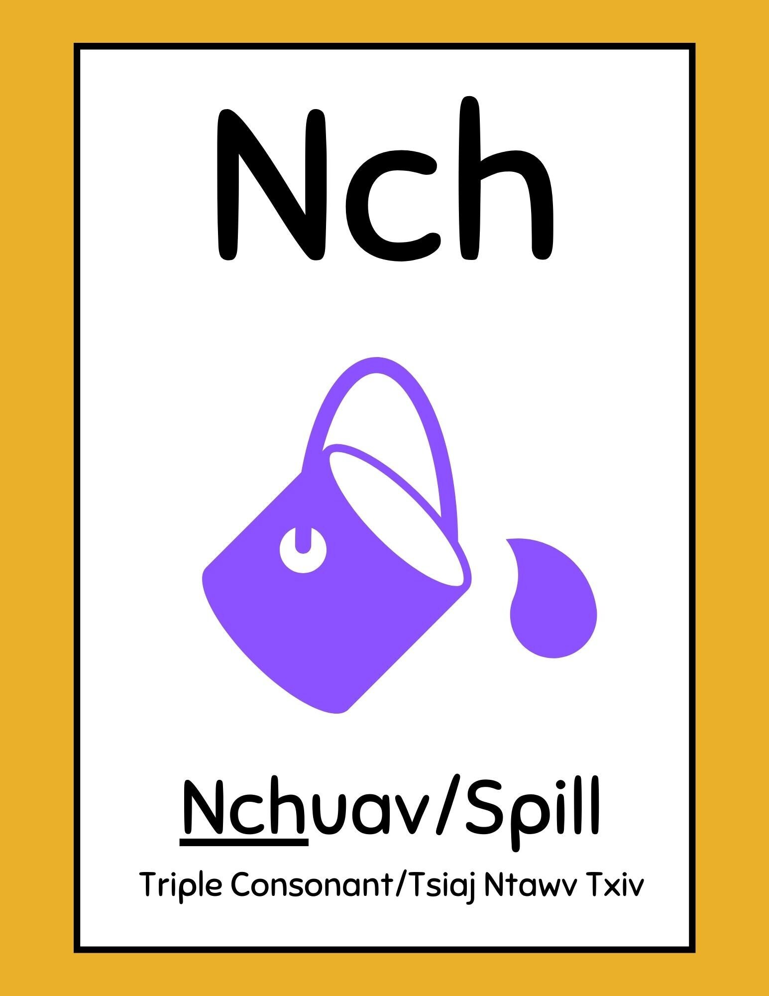 Hmong Triple and Quadruple Consonants Flash Cards Learning - Etsy