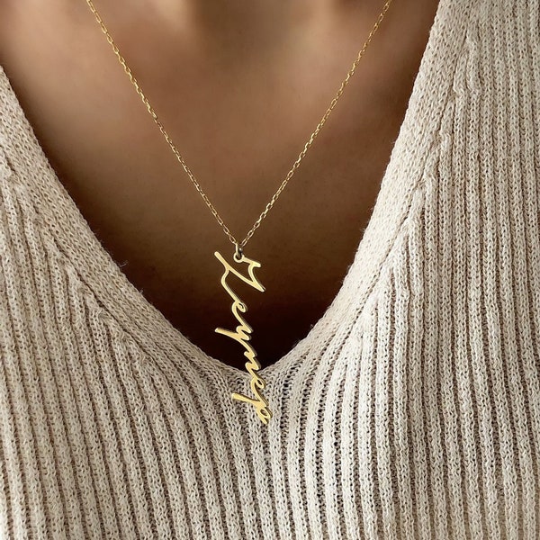 Personalized Name Necklace Sterling Silver - Etsy