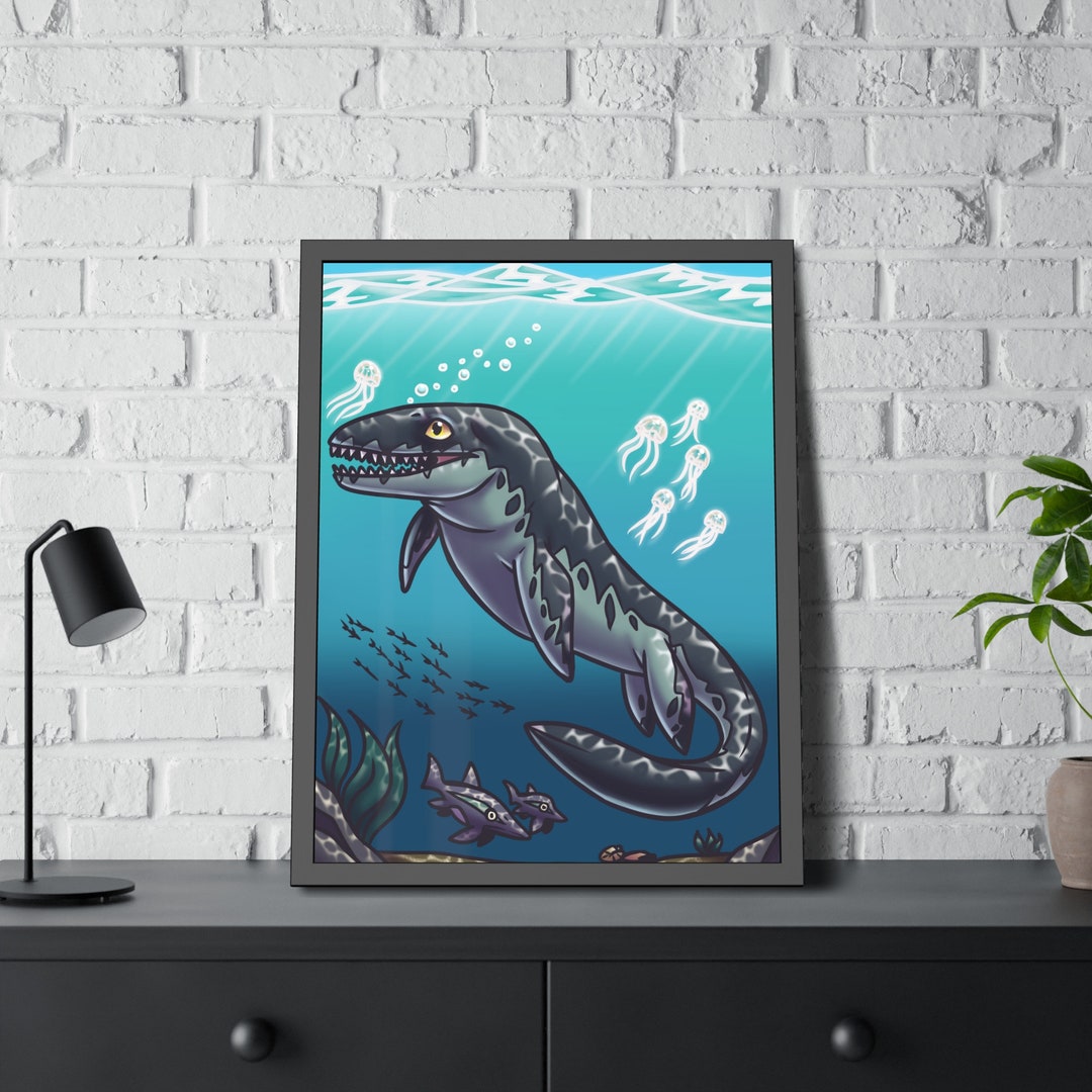 Mosasaur Dinosaur Instant Digital Download Cute Printable Nursery Wall ...