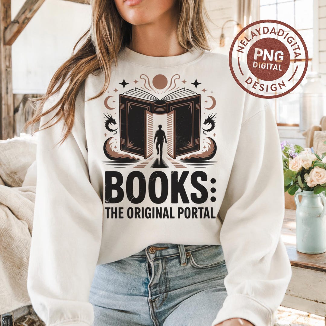 Books Portal SVG PNG: Reading Lover Clipart (digital Download) - Etsy
