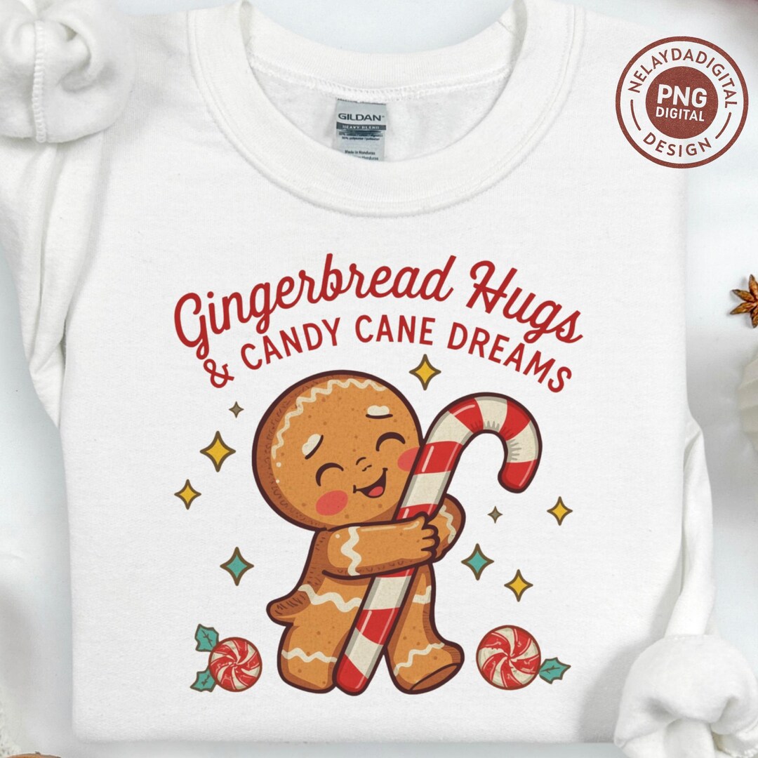 Gingerbread Hugs SVG PNG Non Transparent | Christmas Gingerbread Design ...