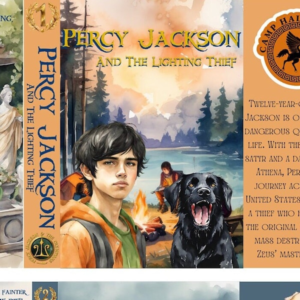 Percy Jackson Book Covers - Etsy
