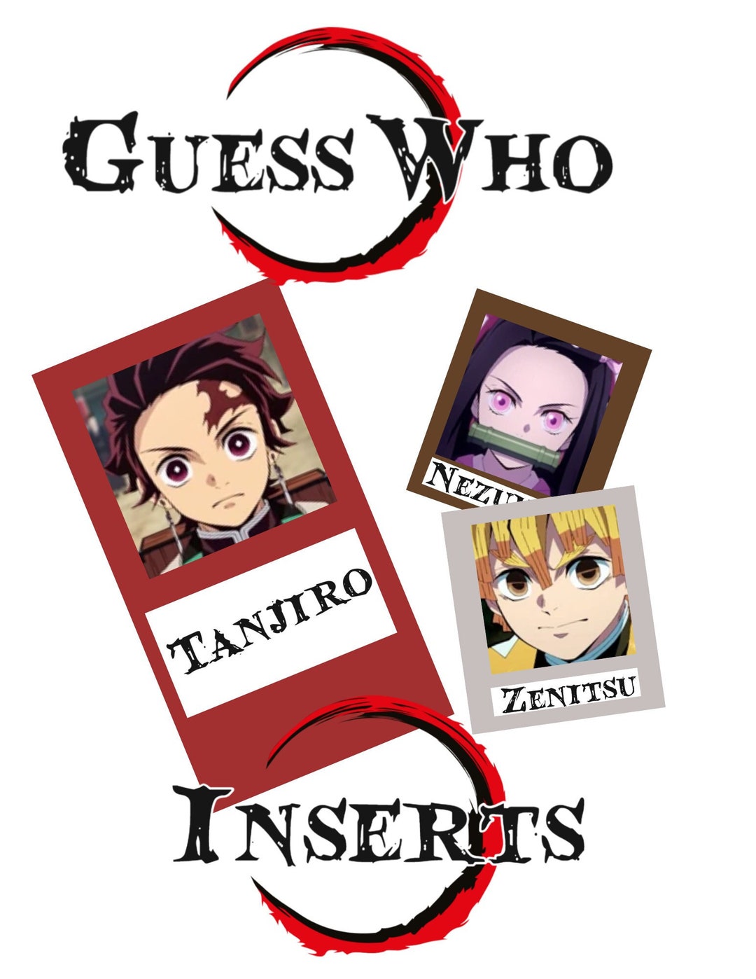 Custom Guess Who Inserts - Etsy