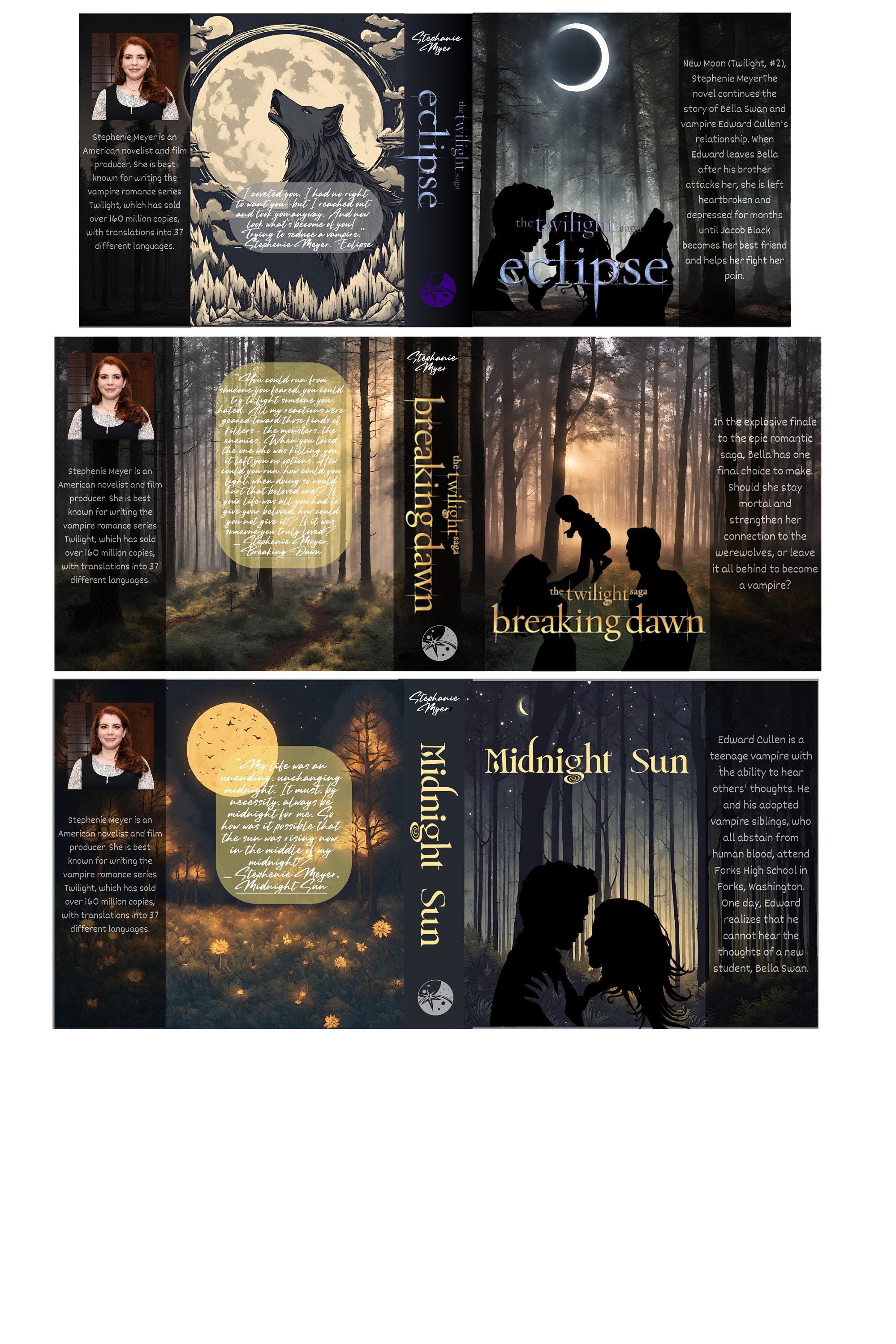 Twilight Series Dust Jackets Digital Download - Etsy
