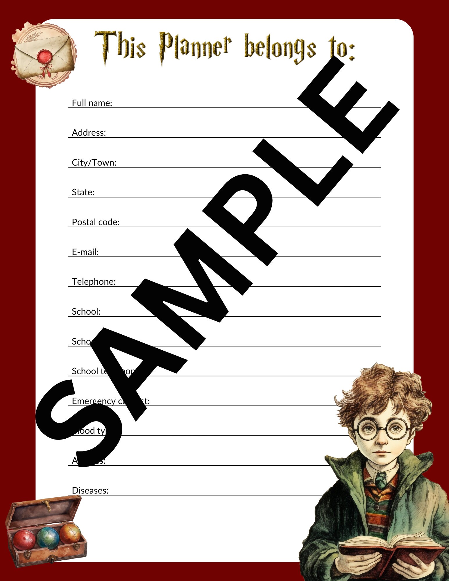 Teacher Planner Instant Download! HP - Etsy