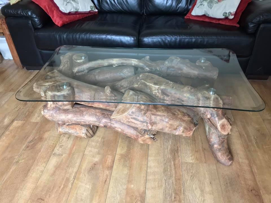 Bespoke Hand Made Natural Oak Tree Interlocking Coffee Table - Etsy