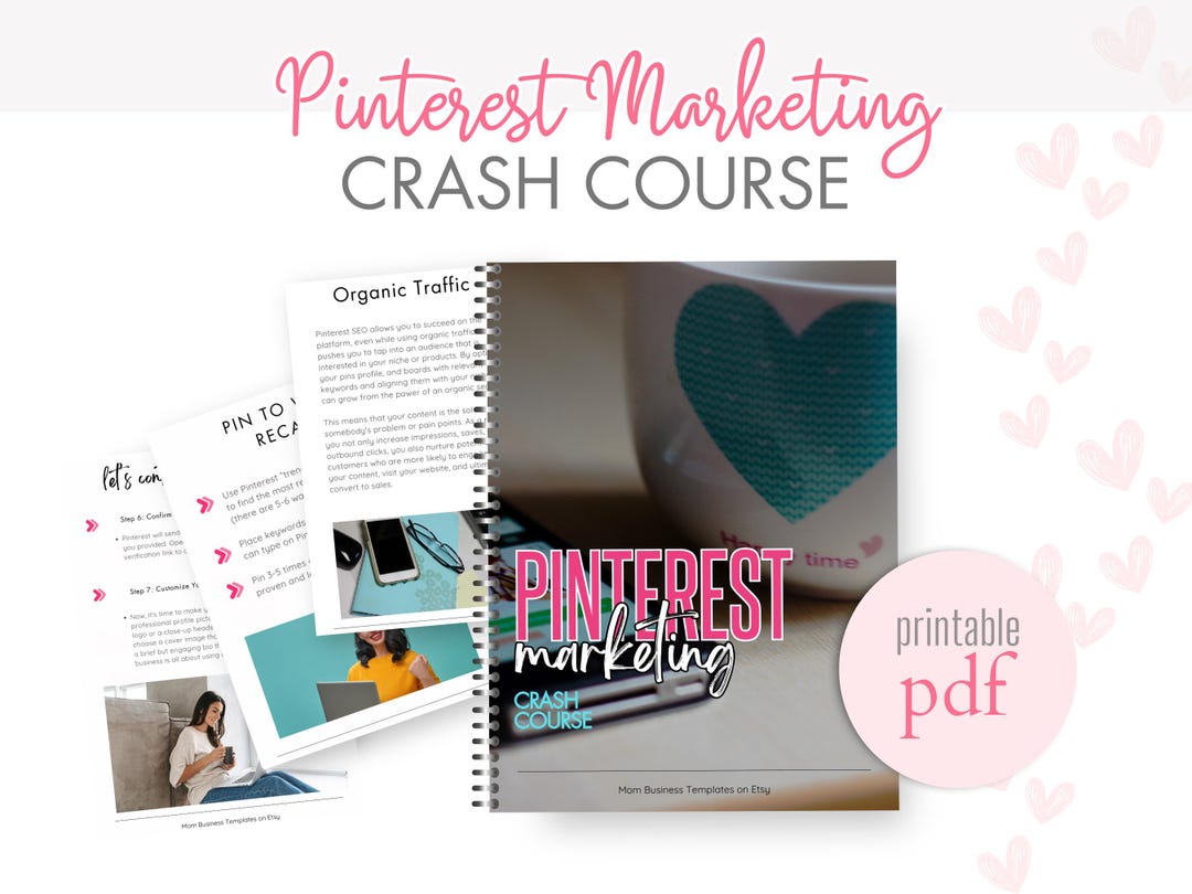 Pinterest Marketing Crash Course Guide | 41 Page PDF Guide - Etsy