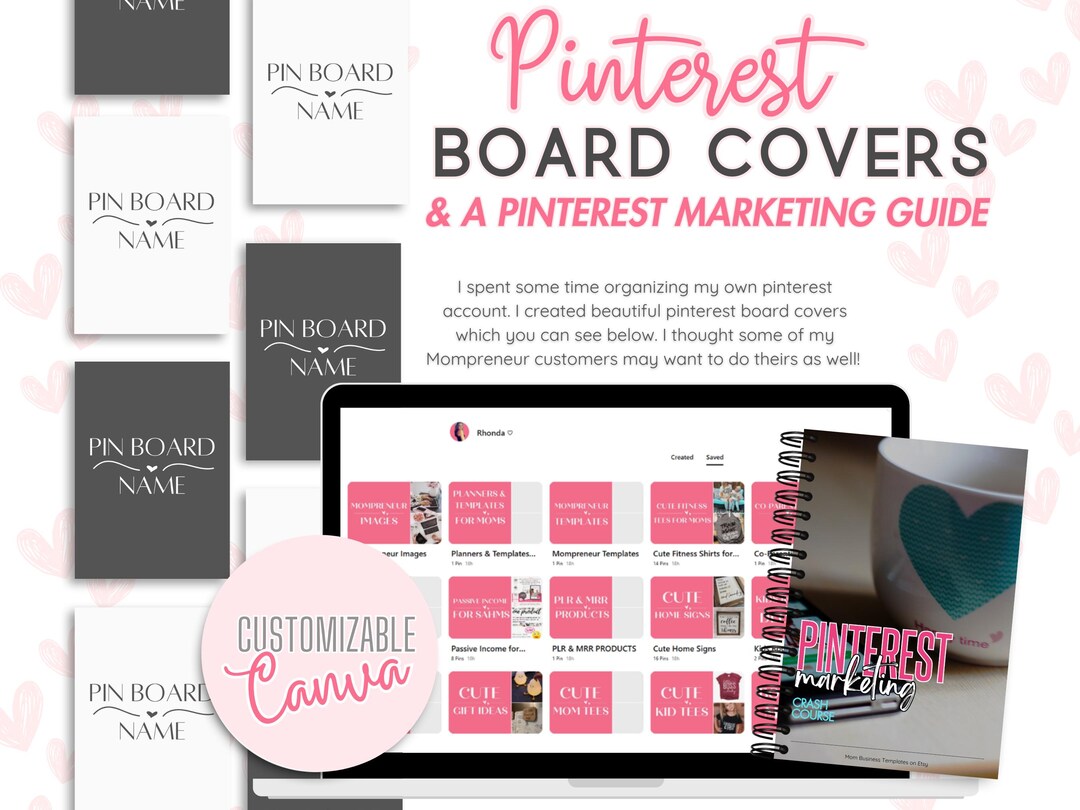 Customizable Pinterest Board Cover Templates and a Pinterest Marketing ...