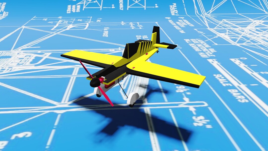 Profile RC Trainer Plane, Simple 3D Flyer, "x-wasp" - Etsy Canada