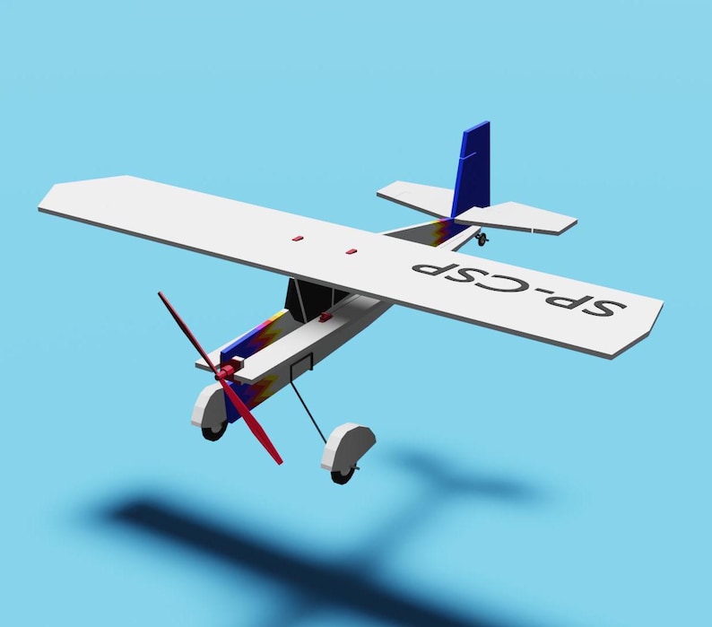 Profile RC Trainer Airplane, "c-sparrow" - Etsy