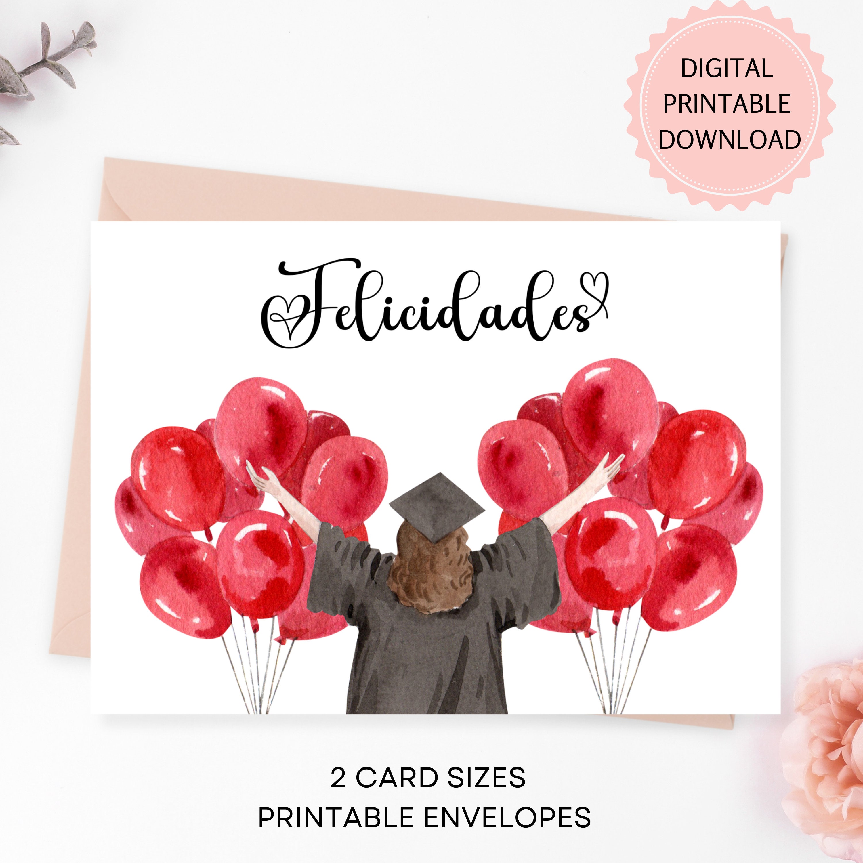 Felicidades Graduation Card, Girl Graduation Card, Spanish Card for ...